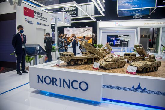 Model Military Vehicles Seen Norinco Booth Editorial Stock Photo ...