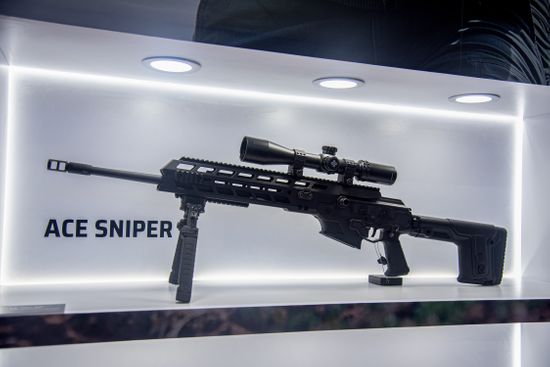 Ace Sniper Rifle Seen Displayed During Editorial Stock Photo - Stock ...