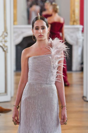 Taleedah Tamer Walks Runway During Antonio Editorial Stock Photo ...