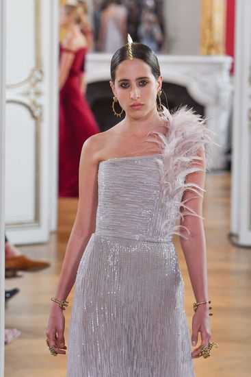 Taleedah Tamer Walks Runway During Antonio Editorial Stock Photo ...