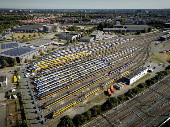 Many Trains Today Stabling Area Ns Editorial Stock Photo - Stock Image ...