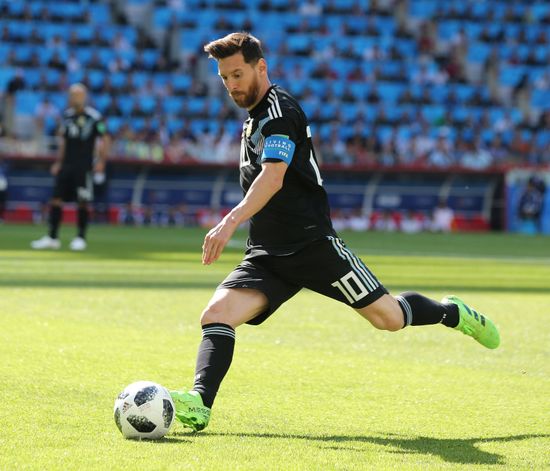 Lionel Messi Captain Argentina During 2018 Editorial Stock Photo ...