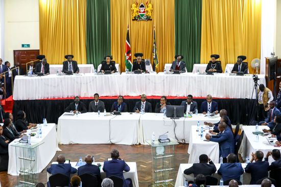 Kenyas Supreme Court Judges Lr Justice Editorial Stock Photo - Stock ...