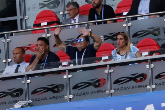 Argentinas Legend Diego Maradona Happy After Editorial Stock Photo ...