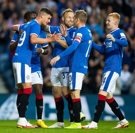 Robbie Ure Rangers Celebrates His Goal Editorial Stock Photo - Stock ...