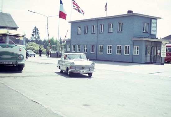 Allied Border Checkpoint Alpha On Inner Editorial Stock Photo - Stock ...