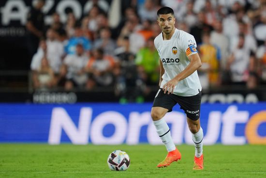 Carlos Soler Valencia Cf During La Editorial Stock Photo - Stock Image ...