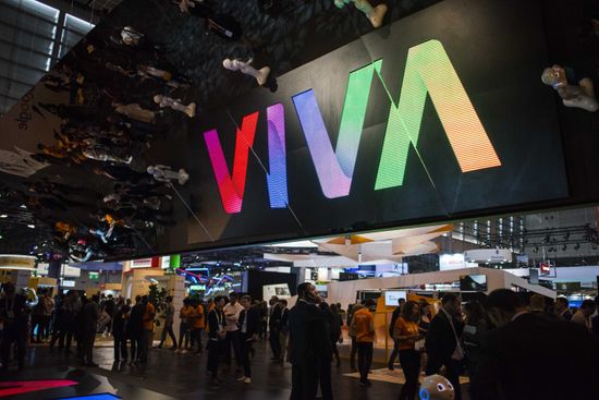 Logo Viva Technology During Vivatech Trade Editorial Stock Photo ...