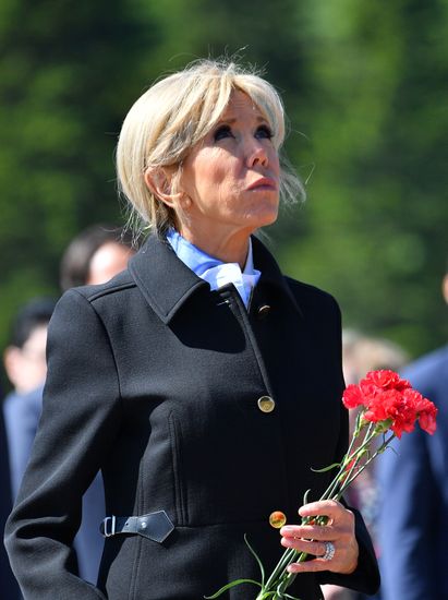 First Lady Brigitte Macron Take Part Editorial Stock Photo - Stock ...