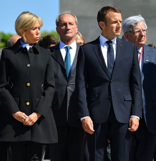 French President Emmanuel Macron First Lady Editorial Stock Photo ...