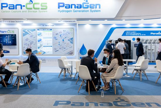 Visitors Look Exhibition Booth Displayed By Editorial Stock Photo ...