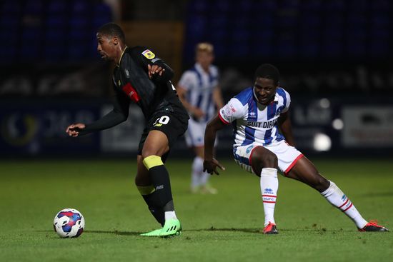 Harrogate Towns Kayne Ramsay Action Hartlepool Editorial Stock Photo ...