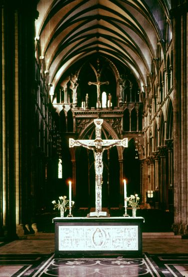 Central Aisle Nave Nidaros Cathedral Trondheim Editorial Stock Photo ...