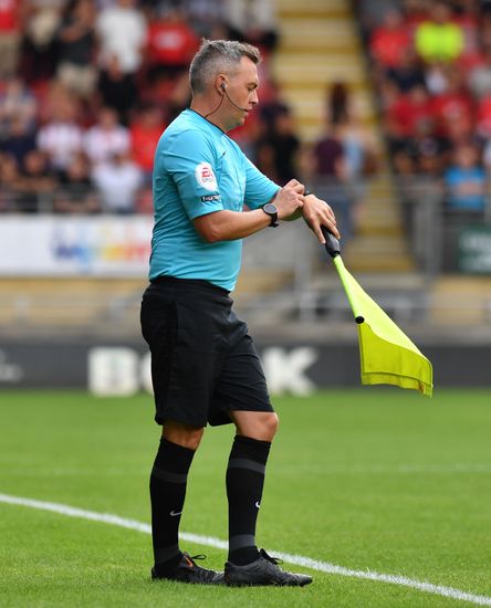 Referees Assistant Adjusts His Watch Kick Editorial Stock Photo - Stock ...