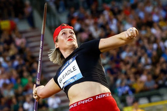 Elizabeth Gleadle Canada Action During Javelin Editorial Stock Photo ...