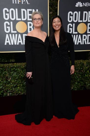 Meryl Streep Aijen Poo Attending 75th Editorial Stock Photo - Stock ...