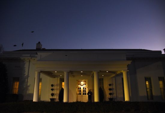 Marine Stands Still West Wing Entrance Editorial Stock Photo - Stock ...