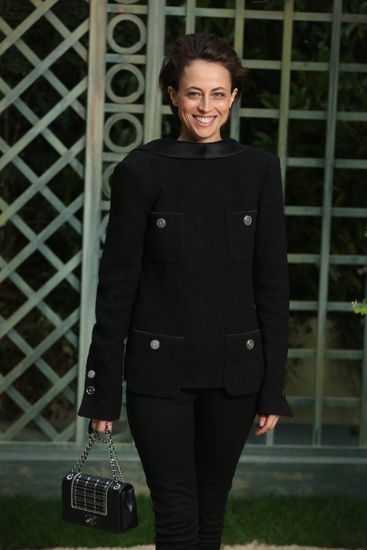 Anna Berest Attending Chanel Haute Couture Editorial Stock Photo ...