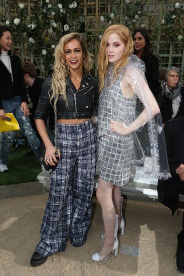 Alice Dellal Ellie Bamber Attending Chanel Editorial Stock Photo ...