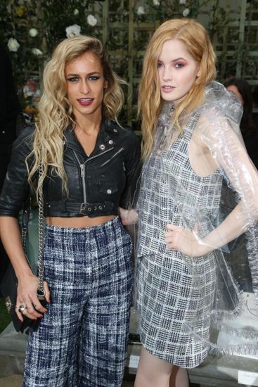 Alice Dellal Ellie Bamber Attending Chanel Editorial Stock Photo ...