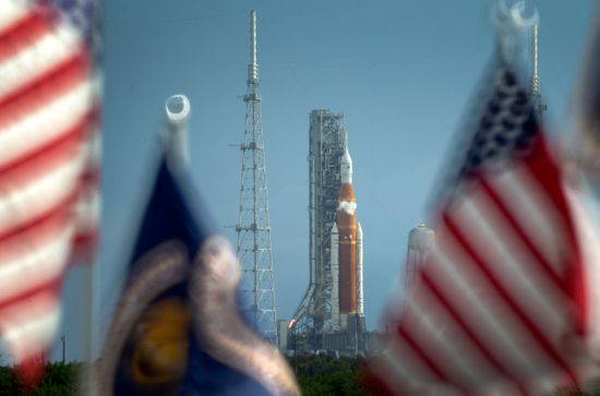 Sls Rocket Orion Capsule Part Artemis Editorial Stock Photo - Stock ...
