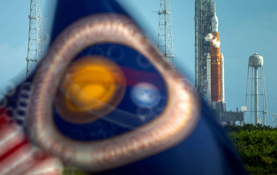 Sls Rocket Orion Capsule Part Artemis Editorial Stock Photo - Stock ...