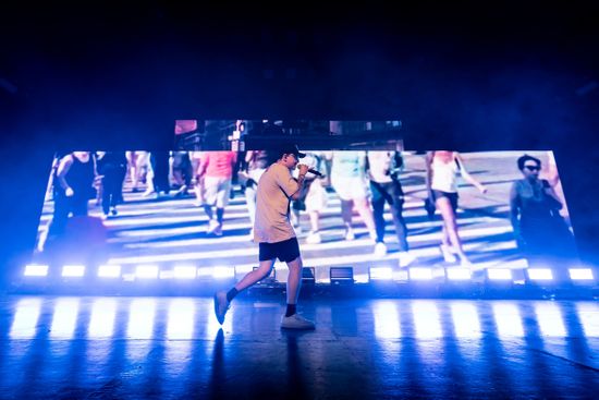 Logic Performing Pine Knob Music Theatre Editorial Stock Photo - Stock ...