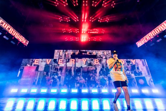 Logic Performing Pine Knob Music Theatre Editorial Stock Photo - Stock ...