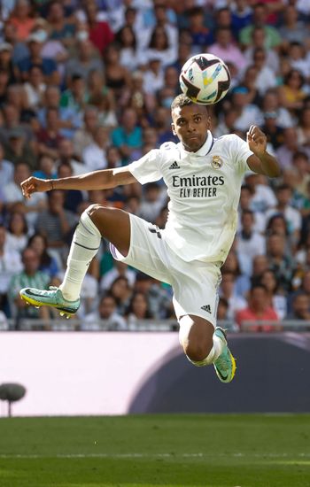Real Madrids Rodrygo Action During Spanish Editorial Stock Photo ...