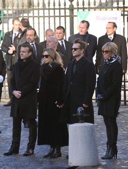 President Emmanuel Macron Son Johnny Hallyday Editorial Stock Photo ...