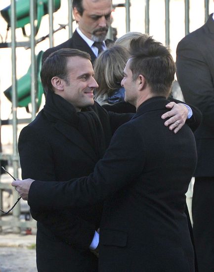 President Emmanuel Macron Son Johnny Hallyday Editorial Stock Photo ...