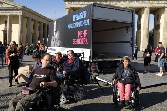 Moving Boxes Moving Trucks Disabled People Editorial Stock Photo ...