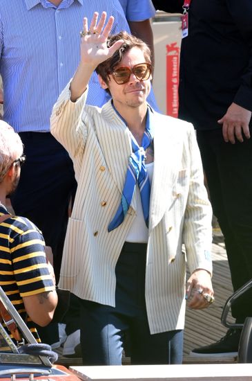 Harry Styles Leaving By Boat Editorial Stock Photo - Stock Image ...