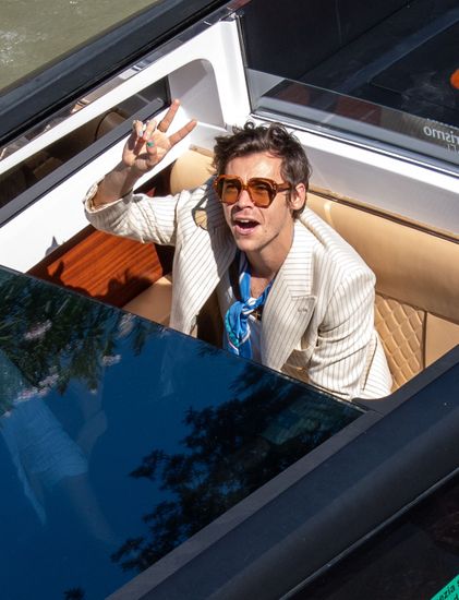 Harry Styles Leaving By Boat Editorial Stock Photo - Stock Image ...