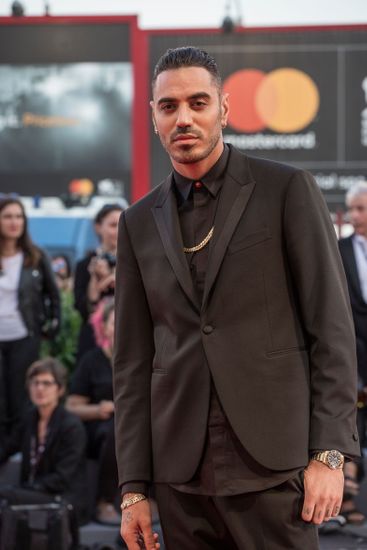 Italian Rapper Marracash Arriving Premiere Le Editorial Stock Photo ...