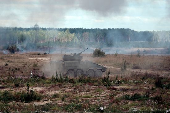 Lithuanian Land Force Vilkas Infantry Fighting Editorial Stock Photo ...