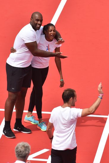 Teddy Riner Mariejose Perec Attend Events Editorial Stock Photo - Stock ...