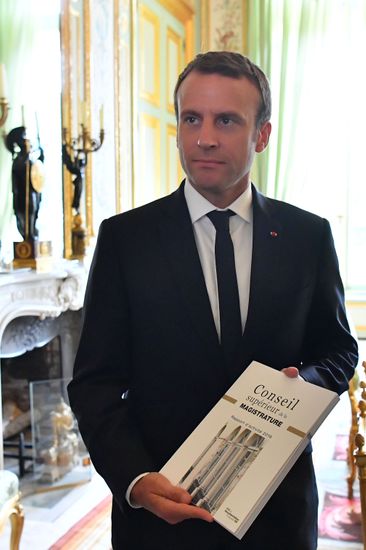 French President Emmanuel Macron Handed Over Editorial Stock Photo ...