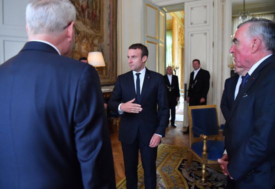 French President Emmanuel Macron Handed Over Editorial Stock Photo ...