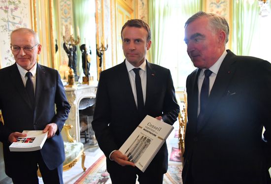 French President Emmanuel Macron Handed Over Editorial Stock Photo ...