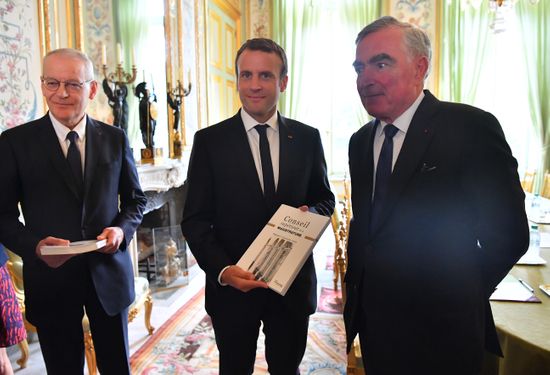 French President Emmanuel Macron Handed Over Editorial Stock Photo ...