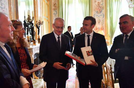 French President Emmanuel Macron Handed Over Editorial Stock Photo ...