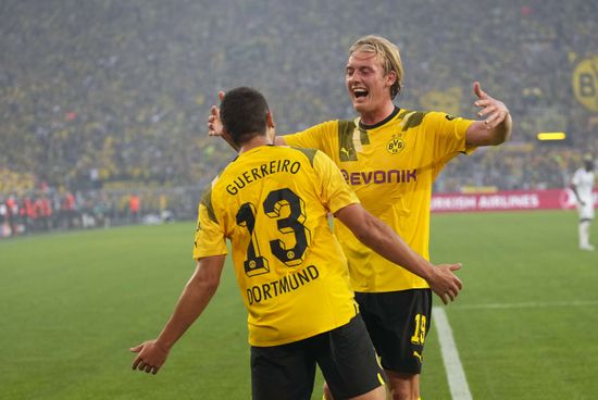 Guerreiro Borussia Dortmund Celebrates Scoring His Editorial Stock ...