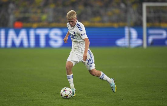 Arnar Haraldsson Fc Copenhagen Controls Ball Editorial Stock Photo ...