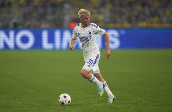 Arnar Haraldsson Fc Copenhagen Controls Ball Editorial Stock Photo ...