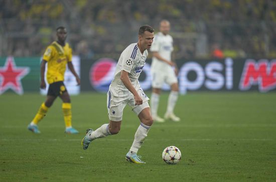 Viktor Claesson Fc Copenhagen Controls Ball Editorial Stock Photo ...