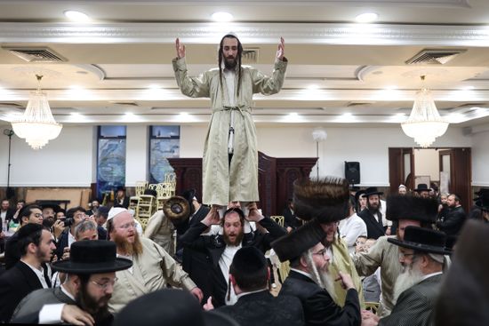 Ultraorthodox Jewish Guests Dance During Traditional Editorial Stock ...
