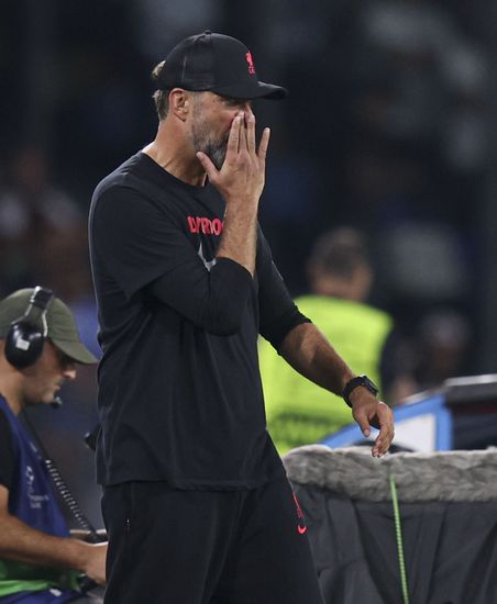 Liverpool Manager Jurgen Klopp Looks Dejected Editorial Stock Photo ...