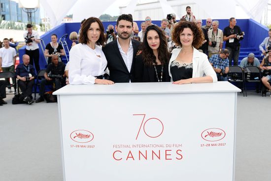 Actors Hania Amar Nadia Kaci Karim Editorial Stock Photo - Stock Image ...