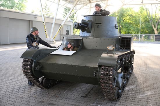 Rebuilt Prewar Vickers E Light Tank Editorial Stock Photo - Stock Image ...
